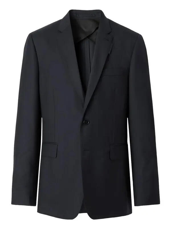 Burberry Single-breasted Suit Jacket - Blue