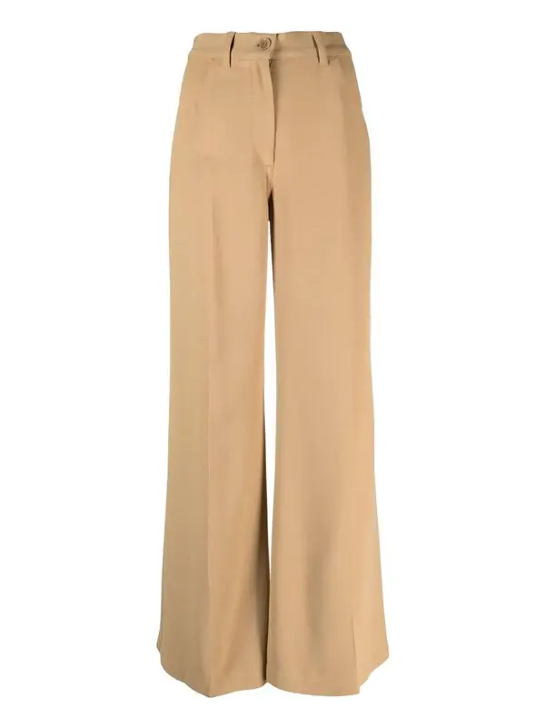 Aspesi High-waisted Palazzo Pants - Brown