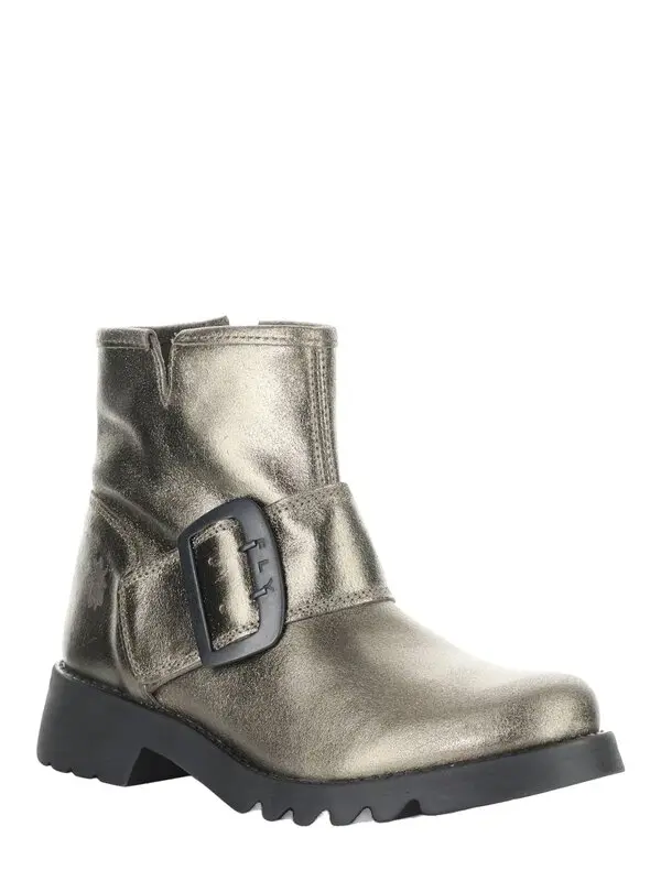 Fly London Rily Ankle Boots - Dark Gold