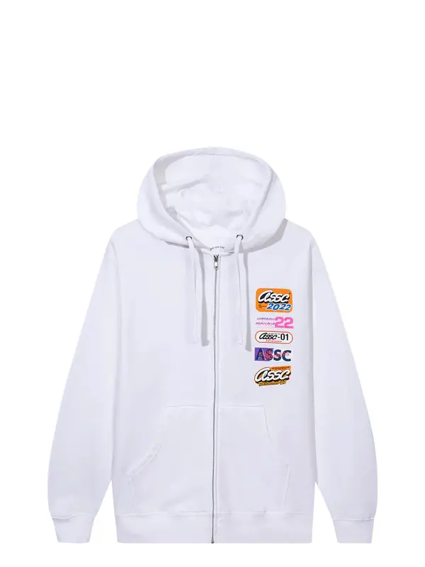 ANTI SOCIAL SOCIAL CLUB Hot Nights Zip Hoodie - White