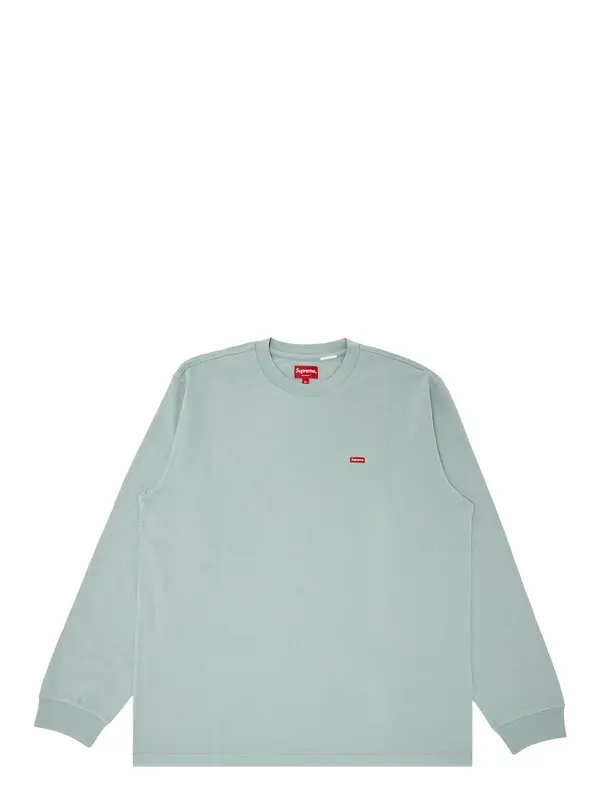 Supreme Small Box Long-sleeve Tee 'light Slate - Blue