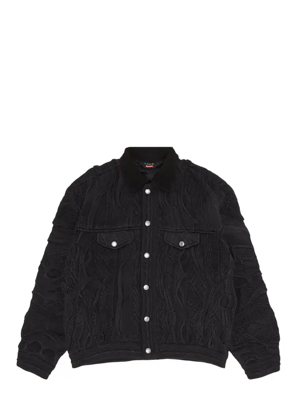 Supreme X Coogi Trucker Jacket - Black