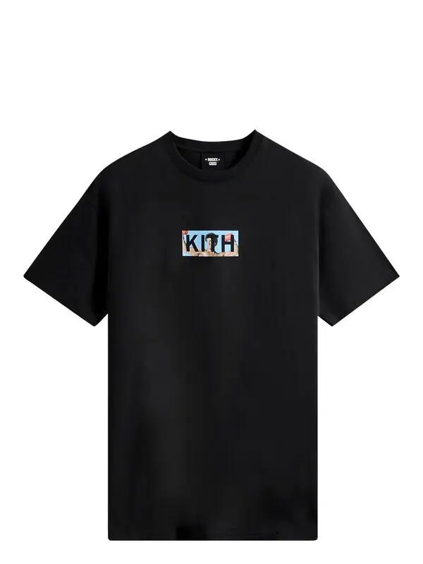 Kith For Rocky Balboa Classic Logo Tee - Black