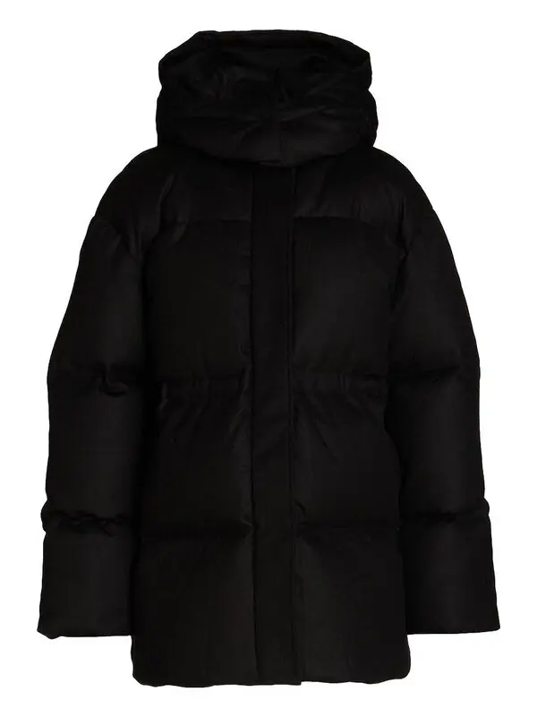 JOSEPH Dorset Quilted Wool, Tencel™ And Cashmere-blend Down Coat - Black