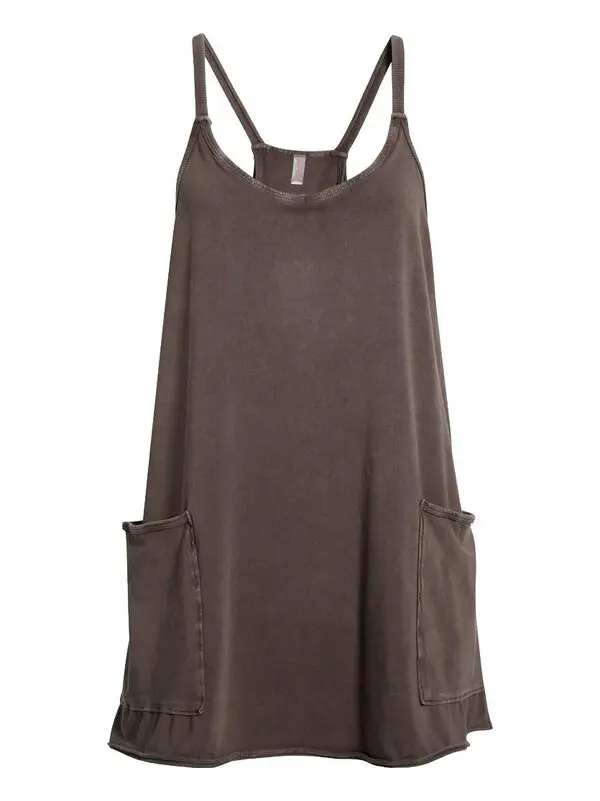 Free People Hot Shot Racerback Romper - Chocolate