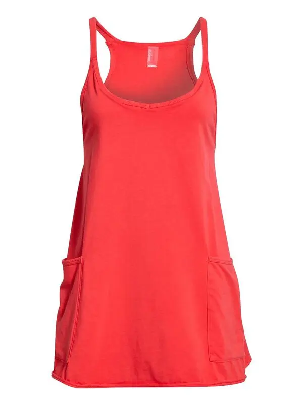 Free People Hot Shot Racerback Romper - Grapefruit