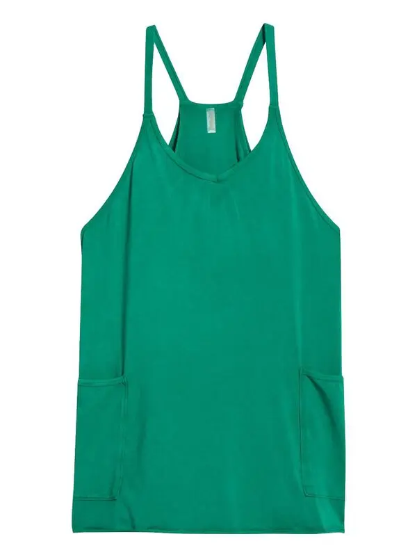 Free People Hot Shot Racerback Tank Minidress - Green Glow