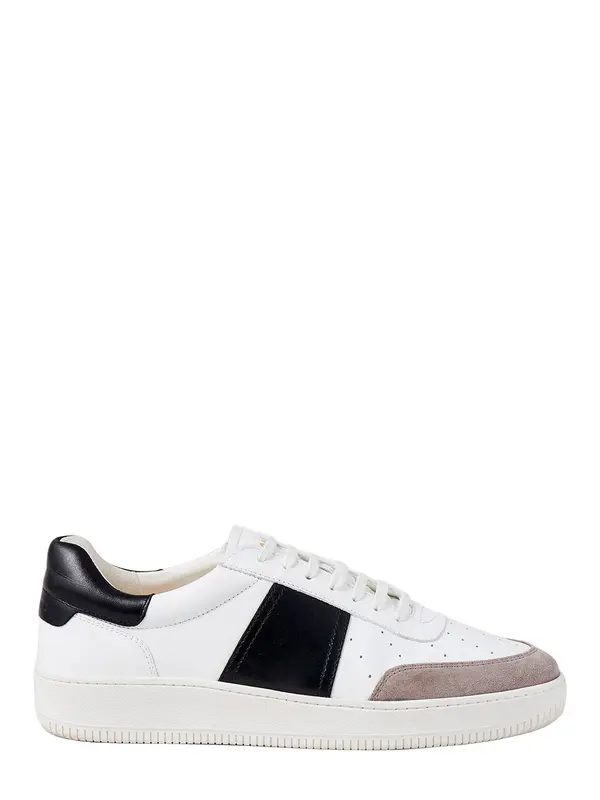 Sandro Low-top Leather Sneakers - White