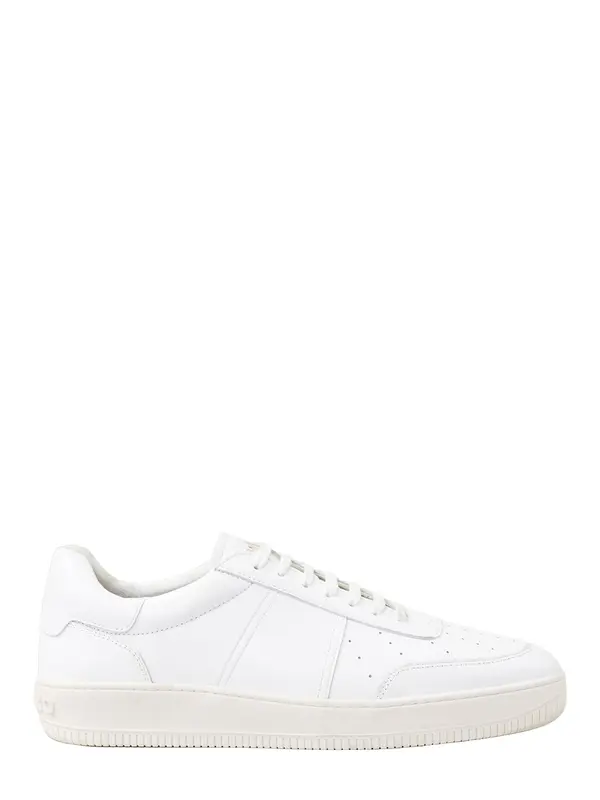 Sandro Low-top Leather Sneakers - White