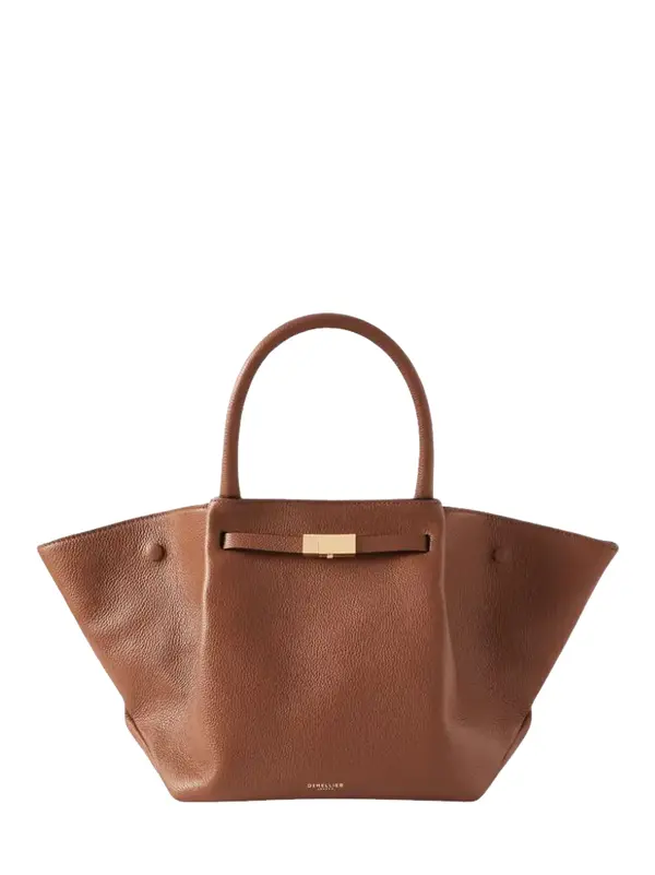 DEMELLIER New York Textured-leather Tote - Brown
