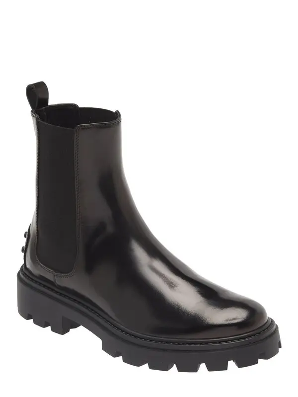 TOD'S Gomma Chelsea Boot - Black
