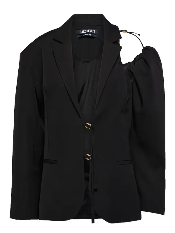 Jacquemus La Veste Galliga Virgin Wool Blazer - Black