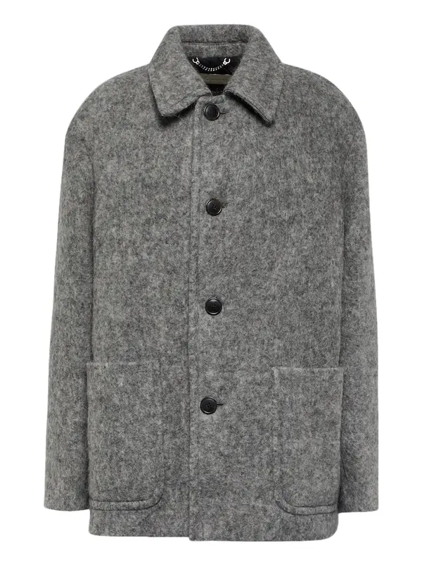 Dries Van Noten Single-breasted Coat - Grey