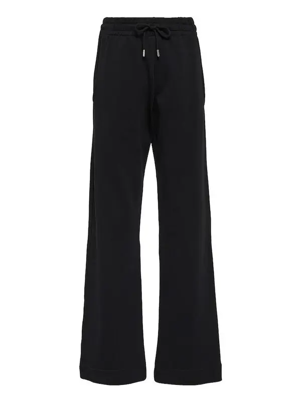 Dries Van Noten Hammers Cotton Jersey Sweatpants - Black