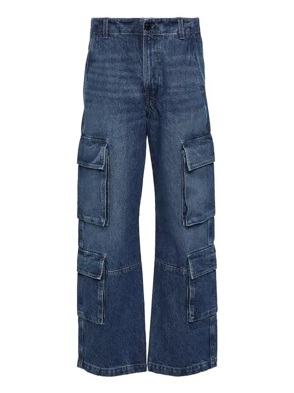 Citizens Of Humanity Delena Mid-rise Wide-leg Cargo Jeans - Blue