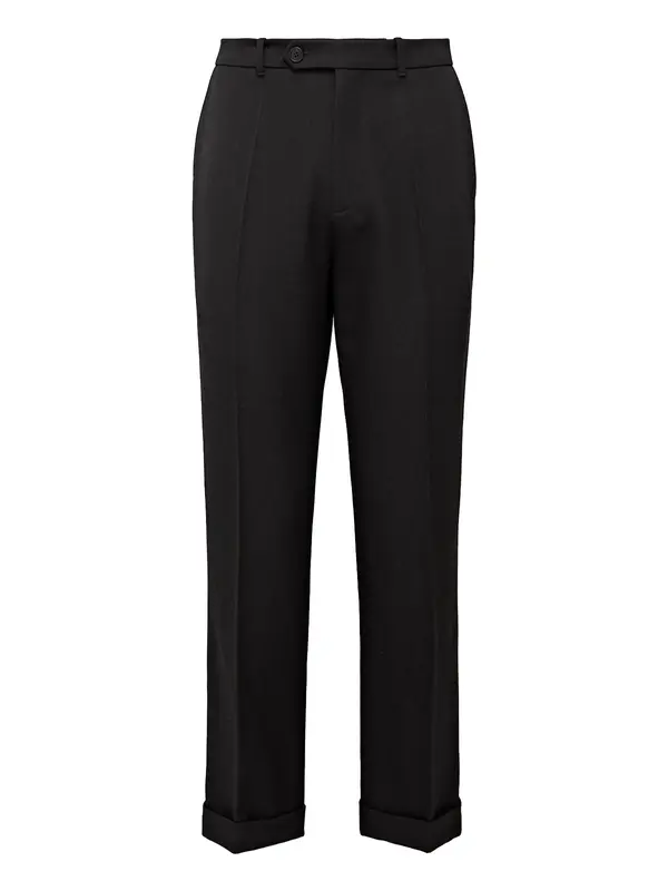 THE ROW Seth Slim-fit Wool Trousers - Black