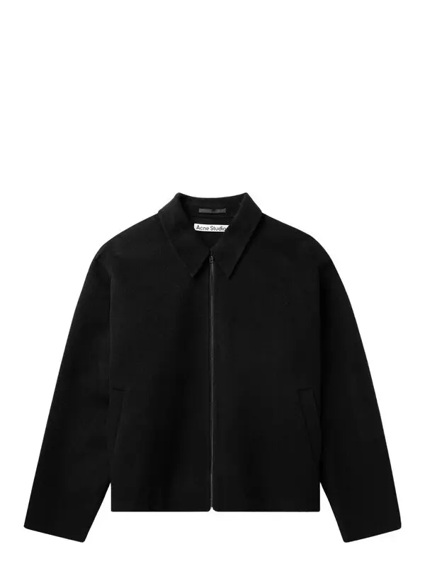 Acne Studios Doverio Wool-flannel Jacket - Black