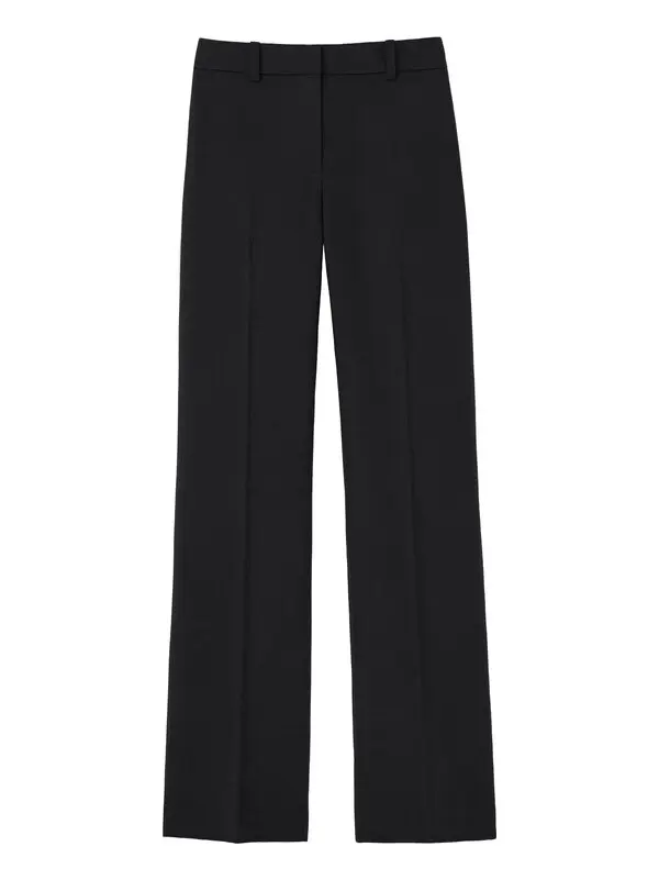 Lafayette 148 New York Hair Straight Leg Pants - Black