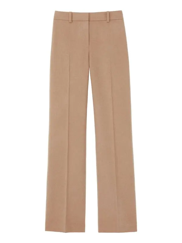 Lafayette 148 New York Hair Straight Leg Pants - Camel