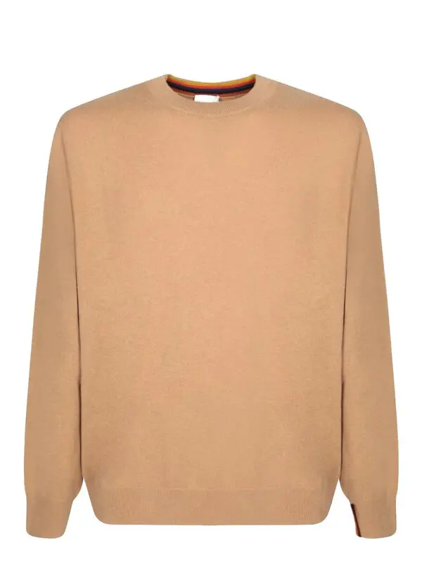Paul Smith Long Sleeve Cashmere Sweater - Beige