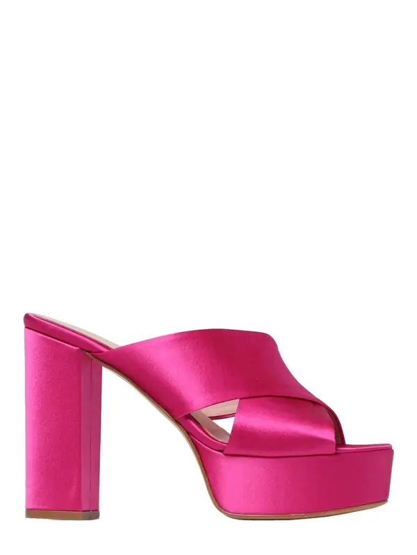 ANNA F. Heeled Platform Sandals - Fuchsia