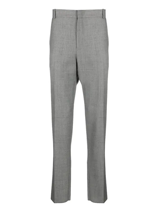 Alexander McQueen Tailored Wool Trousers - Grey