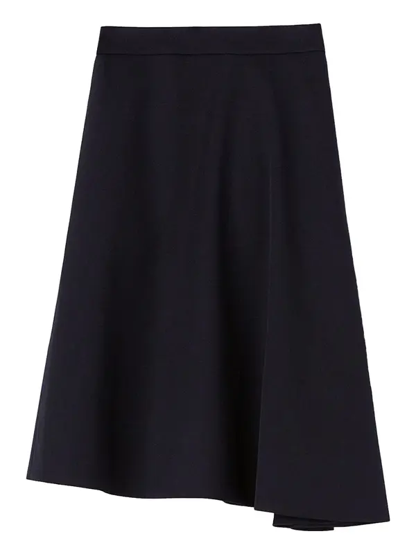 JIL SANDER Asymmetric Midi Skirt - Blue