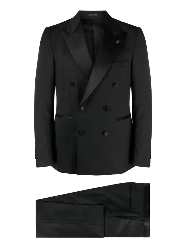 Tagliatore Double-breasted Dinner Suit Set - Black