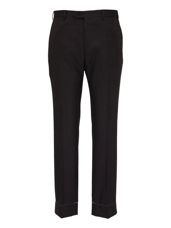 Brioni Straight-leg Tailored Wool Trousers - Grey