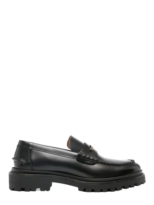 Isabel Marant Frezza Leather Loafers - Black