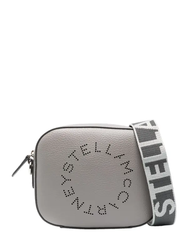 Stella McCartney Perforated-logo Crossbody Bag - Grey