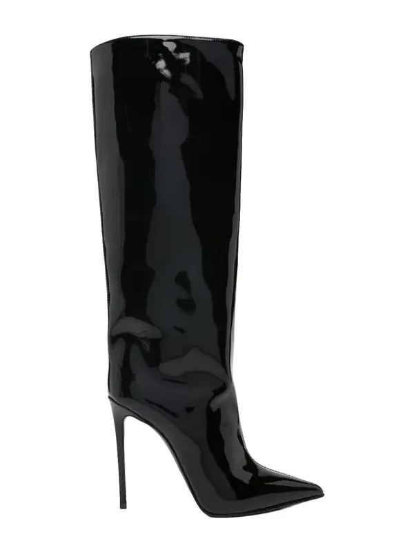 LE SILLA 125mm Knee-length Leather Boots - Black