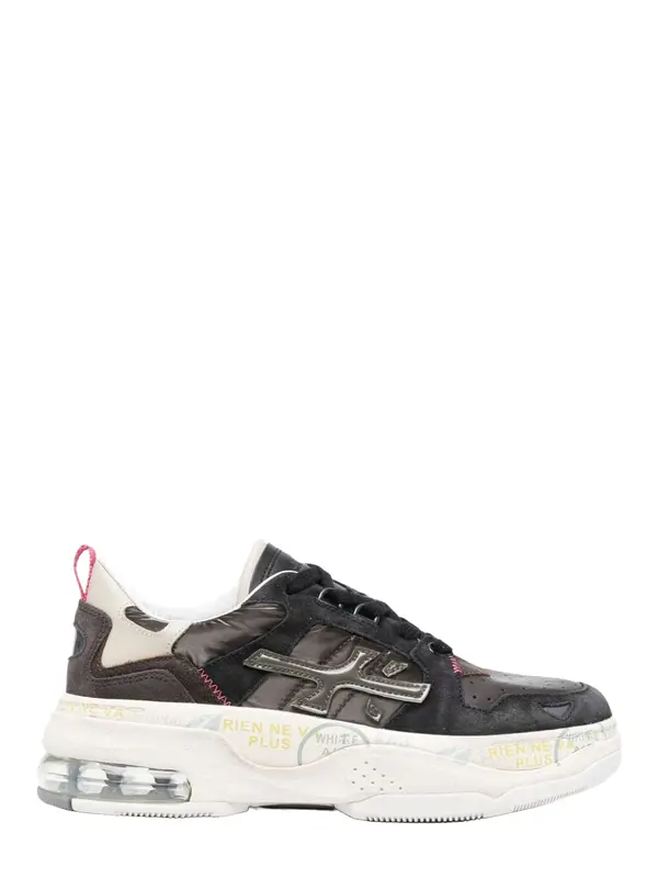Premiata Drake Logo-patch Sneakers - Brown