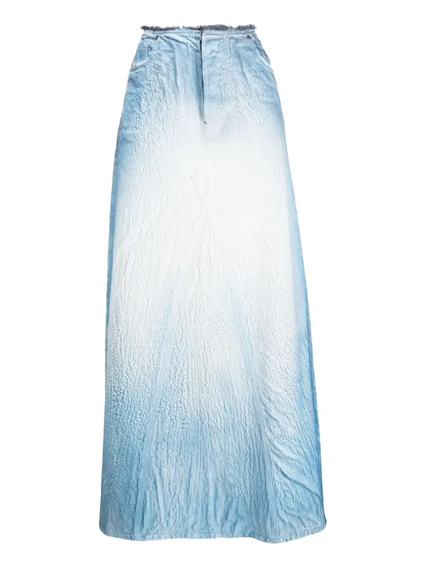 DIESEL® A-line Denim Maxi Skirt - Blue