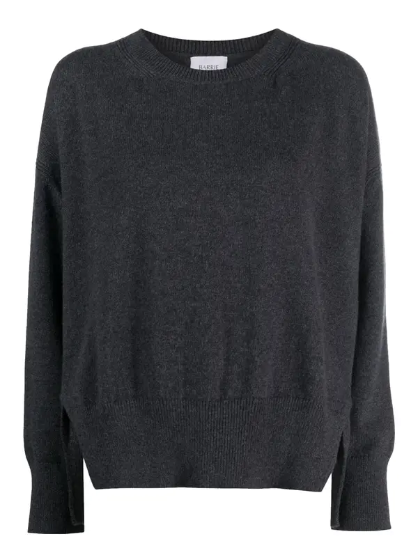 BARRIE Iconic Cashmere Pullover - Grey