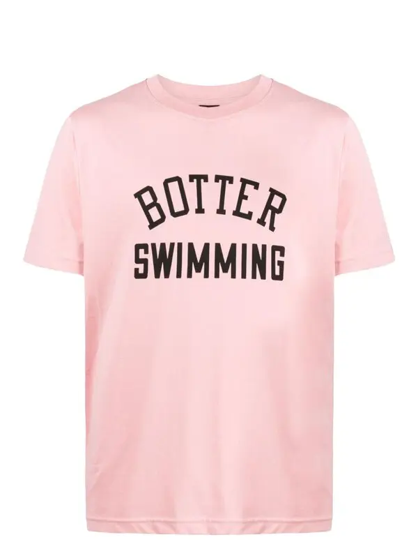 BOTTER Flocked-logo Organic Cotton T-shirt - Pink