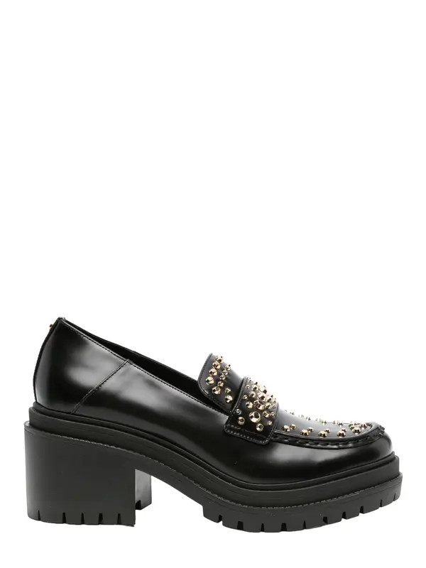 Michael Kors Rocco Astor Studded Leather Loafers - Black