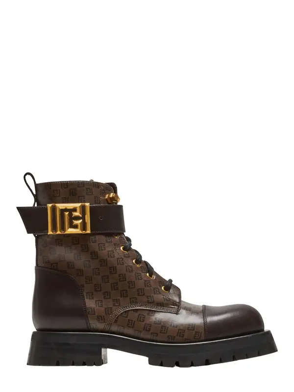 Balmain Romy Ranger Ankle Boots - Brown