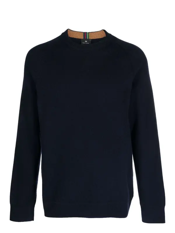 Paul Smith Long-sleeve Merino-wool Jumper - Blue