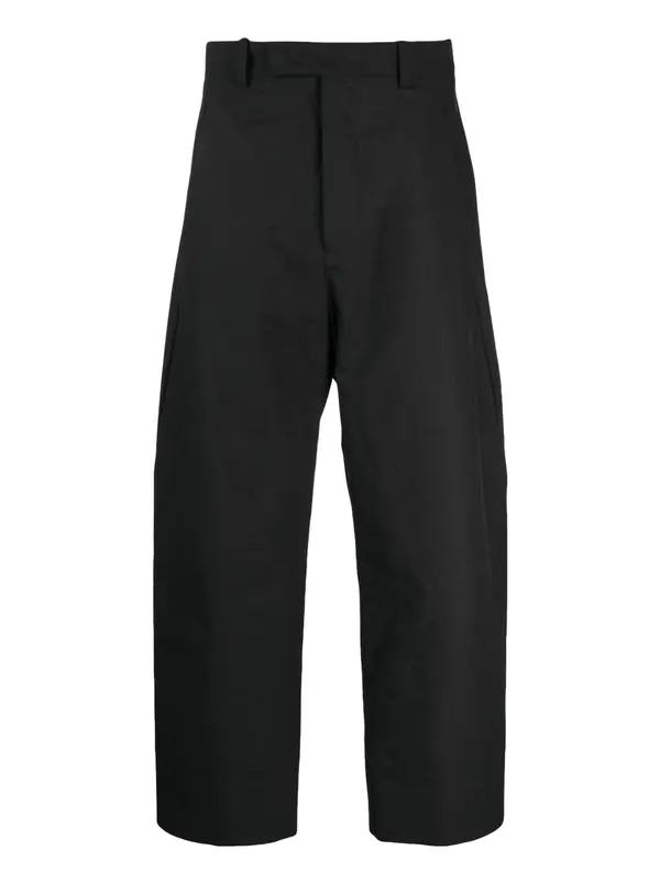 CRAIG GREEN Wide-leg Cropped Trousers - Black