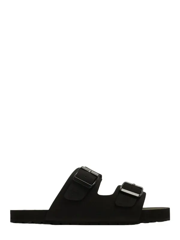 Manebí Logo-debossed Double-buckle Sandals - Black