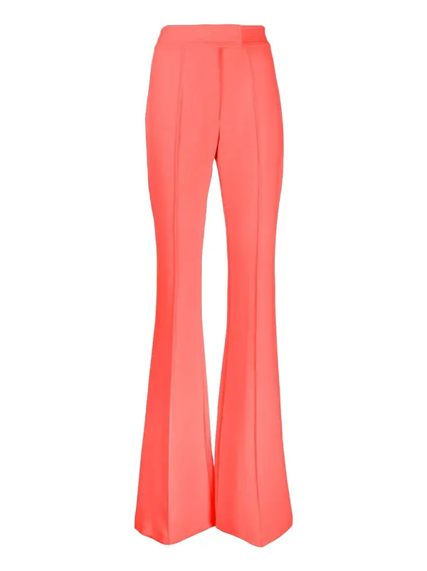 Alex Perry High-waisted Flared Trousers - Red