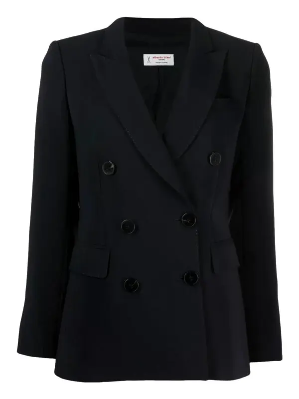Alberto Biani Peak-lapel Double-breasted Blazer - Blue