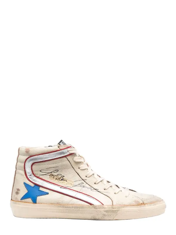 Golden Goose Slide High-top Sneakers - Neutrals
