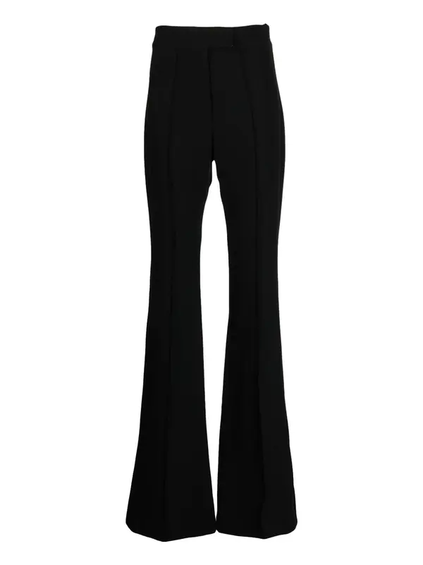 Alex Perry High-waisted Flared Trousers - Black