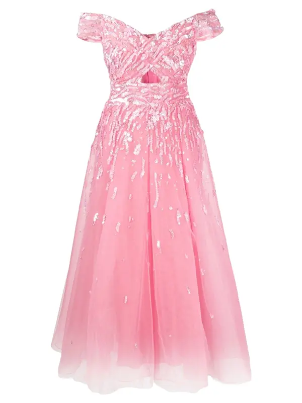Zuhair Murad Off-shoulder Gown - Pink