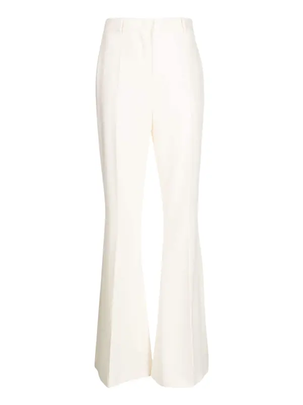 Zuhair Murad High-waisted Flared Trousers - White