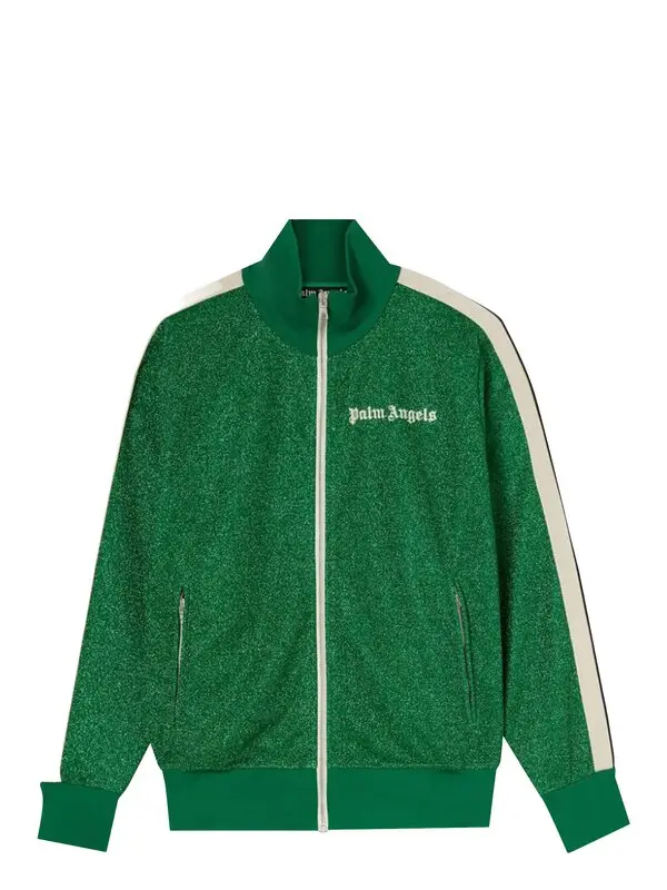 Palm Angels Lurex Track Jacket - Green