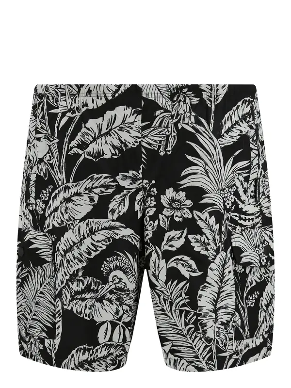 Palm Angels Jungle Parrots Swim Short - Black