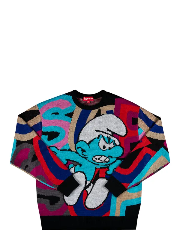 Supreme X Smurfs Sweater - Black